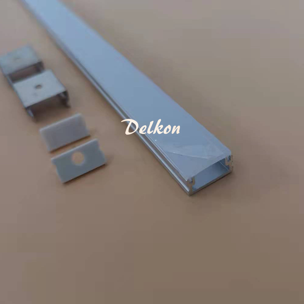 16*13mm Aluminum LED Profile for Floor with Clip-in Milky Diffuser Cov ...
